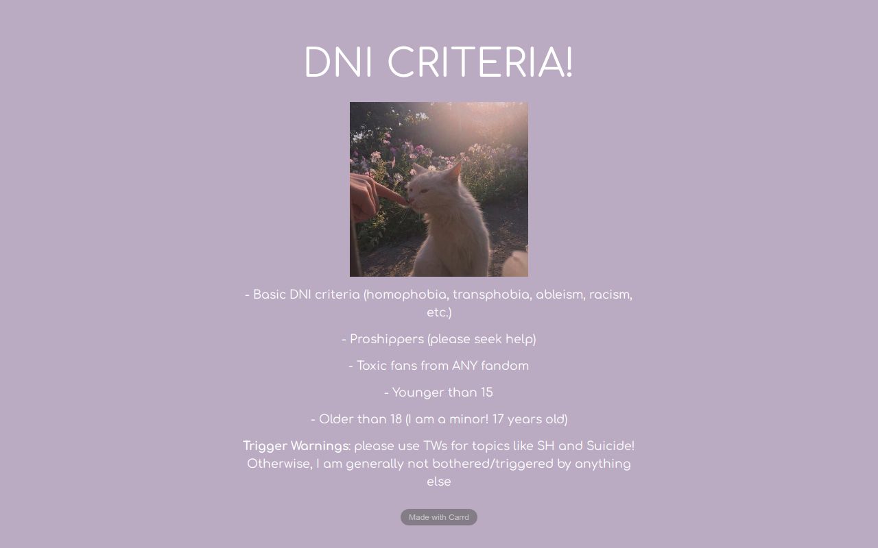 Gail’s DNI Criteria